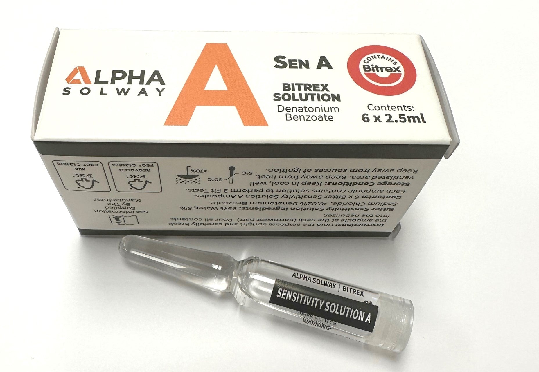 ALPHA SOLWAY SENA BITREX SENSITIVITY TEST A SOLUTION 2.5ML AMPOULE (BO ...