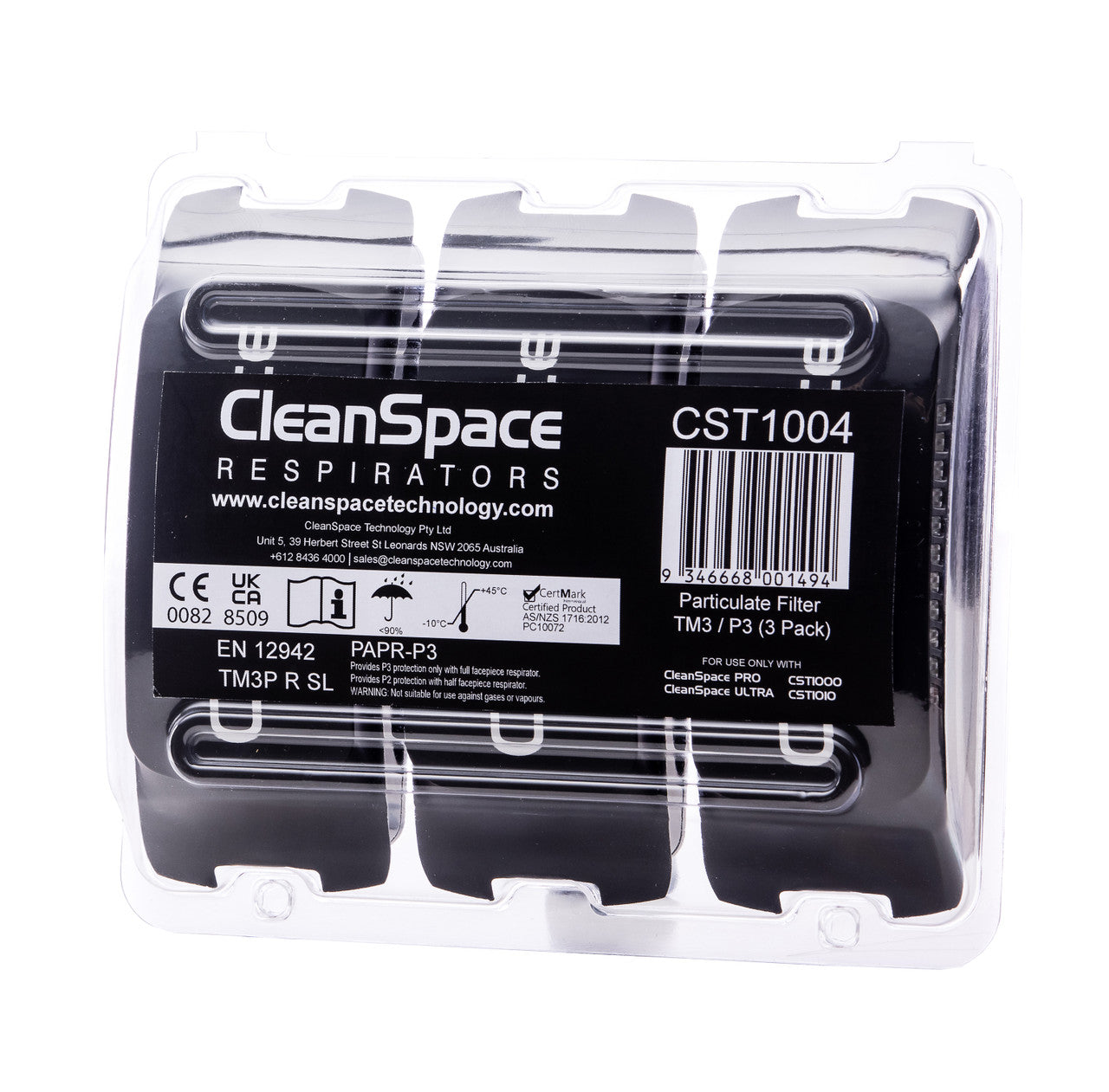 CleanSpace CST PARTICULATE HIGH CAPACITY TM P3 FILTER (3 PACK) | Harrisons